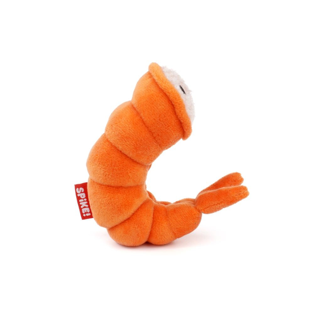 Spike Kawaii Shrimp Plush Dog Toy