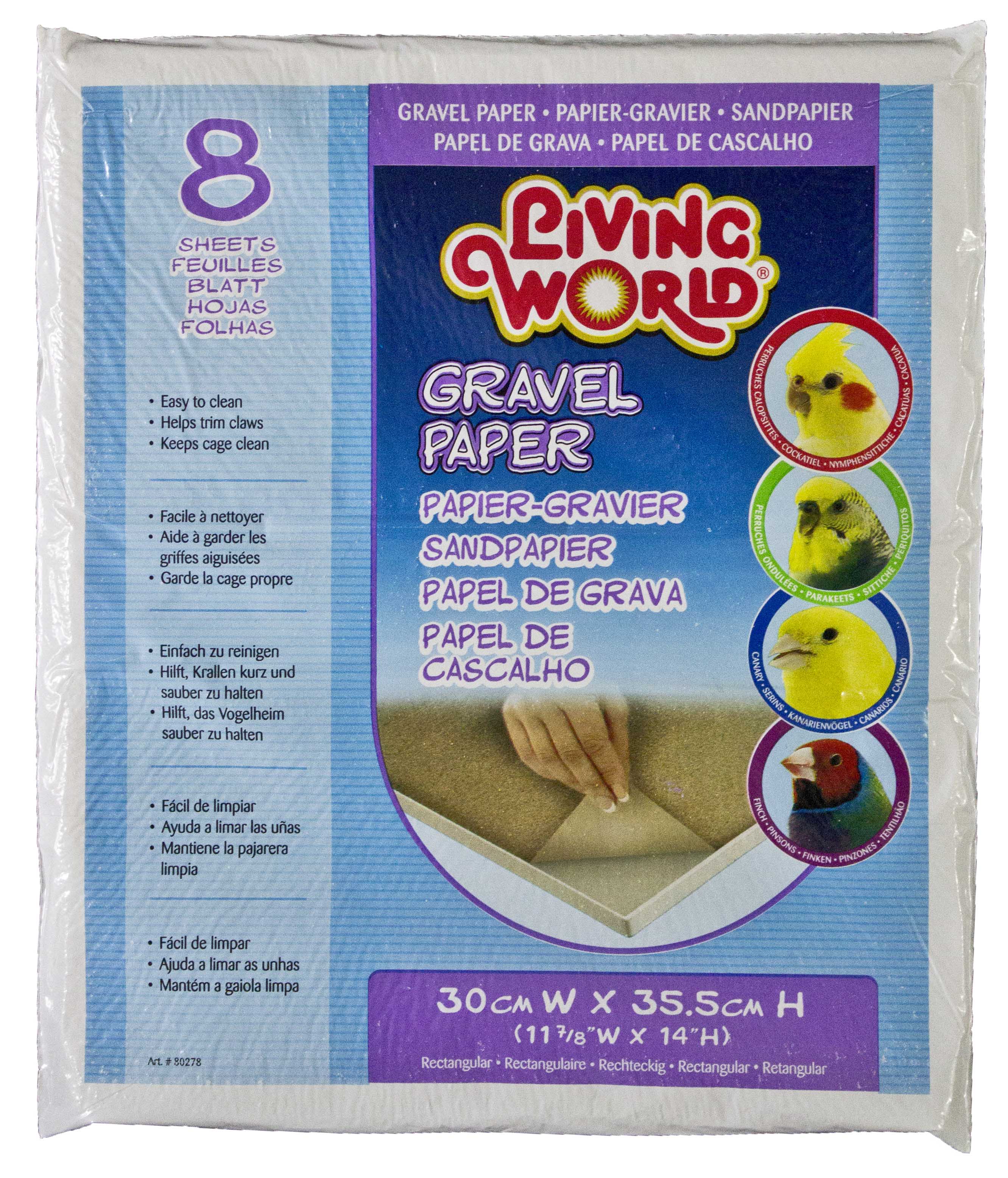 Living World Gravel Paper - Square 8Pk
